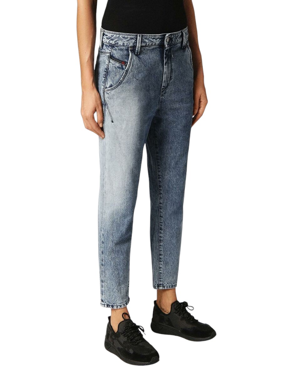 Jeans Femme DIESEL Fayza-Evo 084MH W25/L32 Détendu Boyfriend Bleu Lavé ...