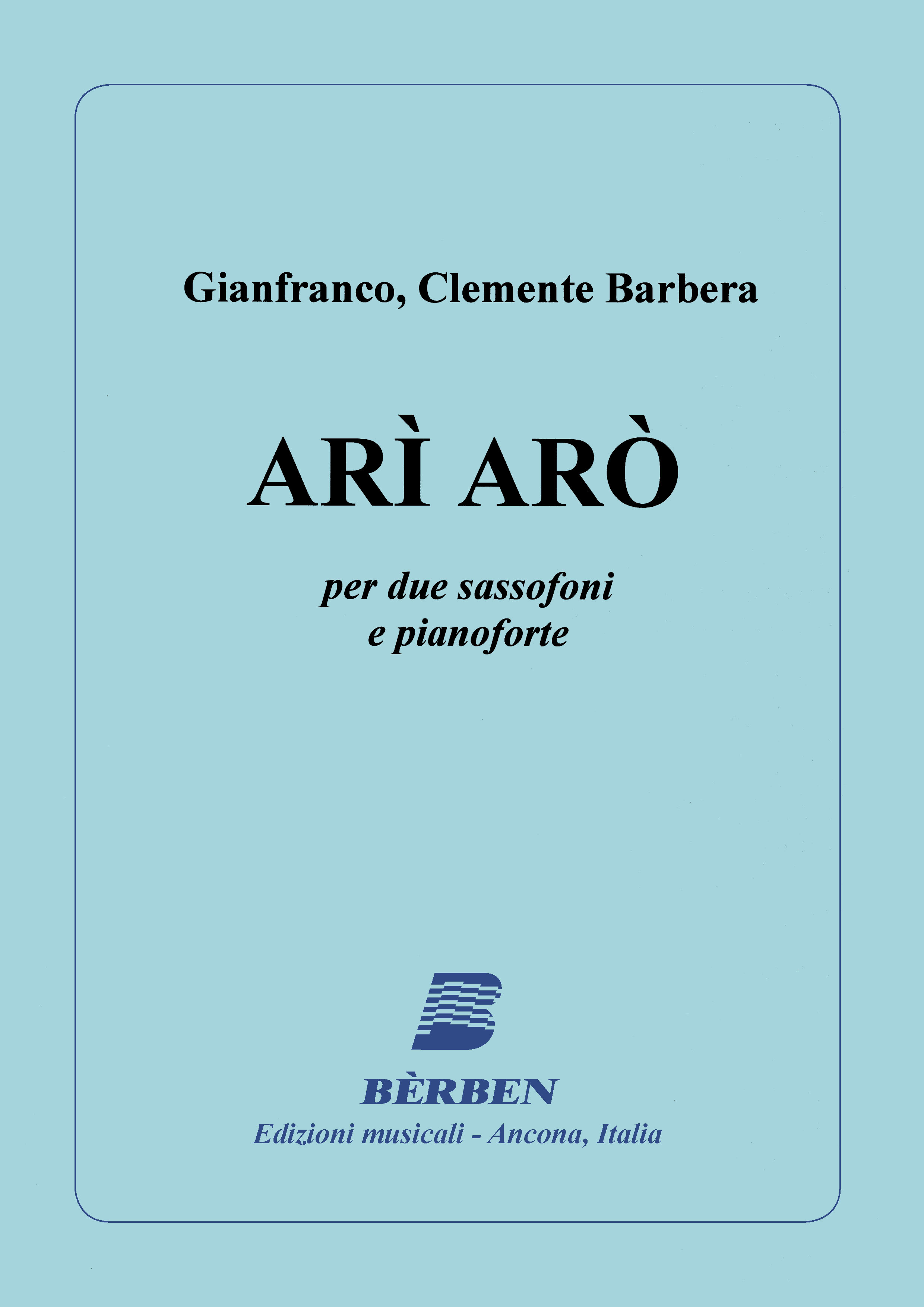 Arì arò - Edizioni Curci Music and Books