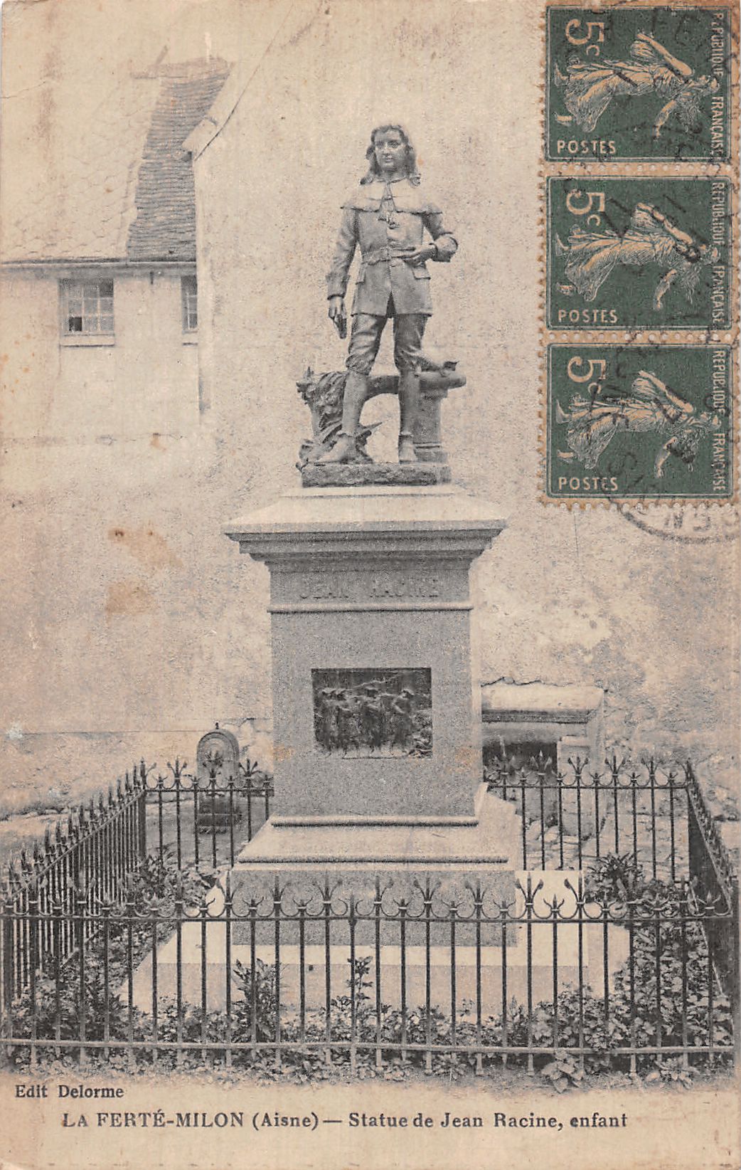 02 LA FERTE MILON STATUE JEAN RACINE | eBay
