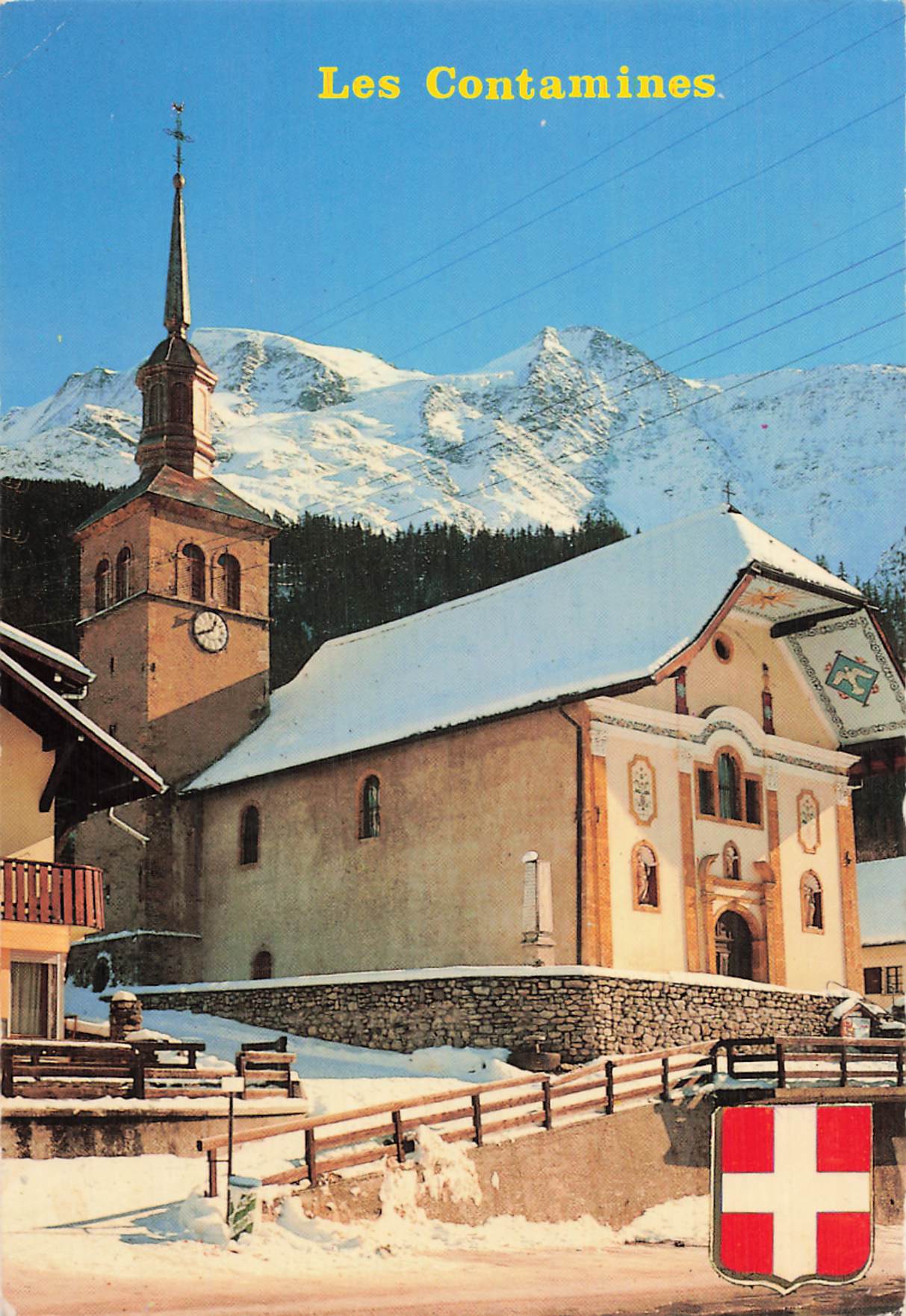 74 LES CONTAMINES Montjoie L Eglise Du Village EUR 3,25 - PicClick FR