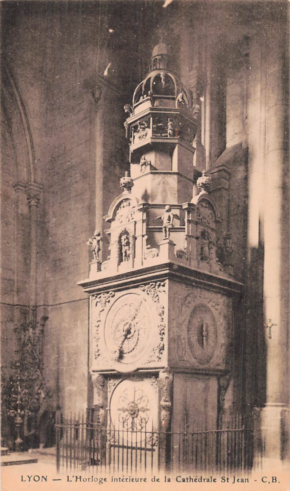 69 LYON L INTERIOR CLOCK OF THE CATHEDRAL SAINT JEAN | eBay