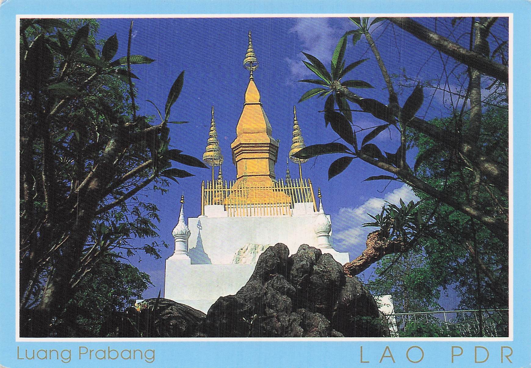 LAOS LUANG PRABANG WAT CHOM SI COLLINE DE PHOUSI | eBay